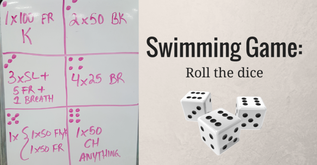 Swimming Game – Roll the dice game – Swimming Lessons Ideas